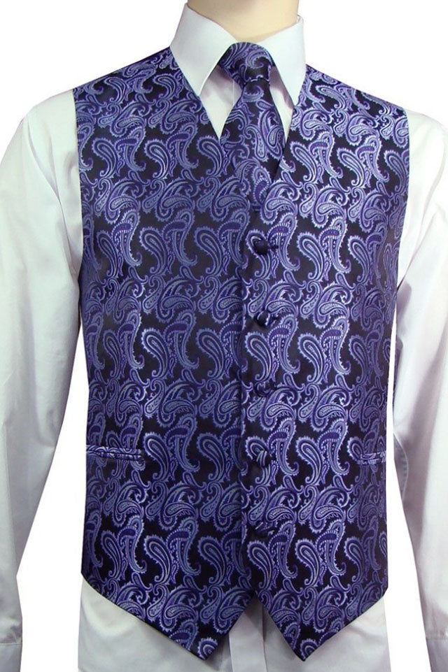 Paisley Vest and Tie Set- Adult Size (Colors) – Friar Tux Uniforms