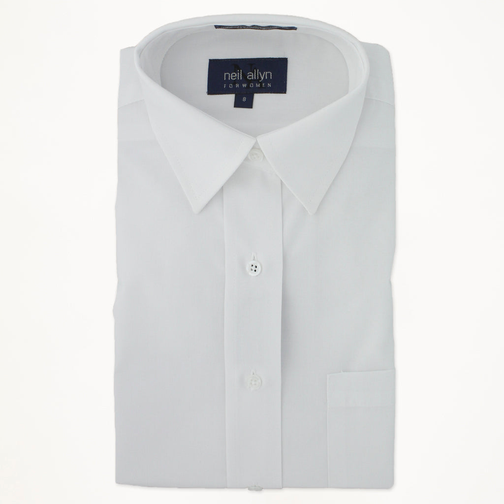 White Laydown Dress Shirt - Women's – Friar Tux Uniforms