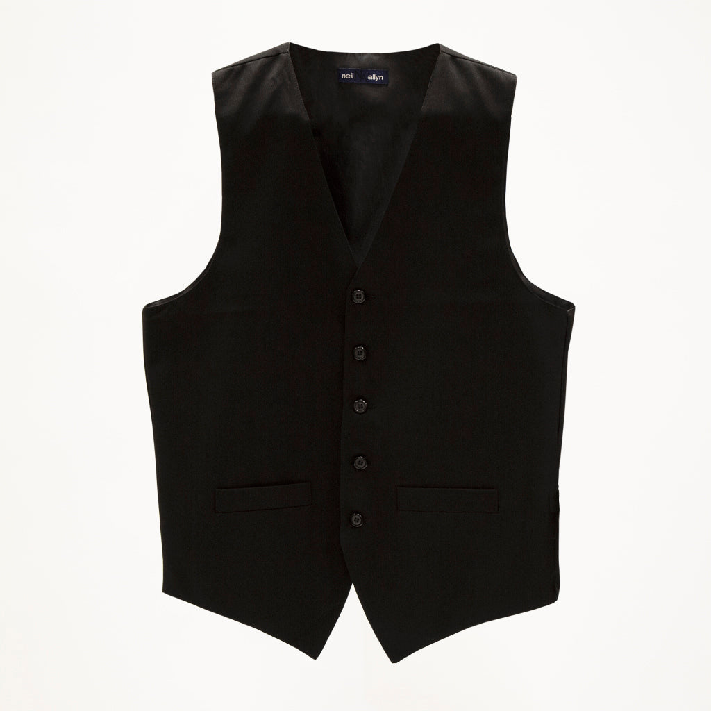 Women's Black Polyester Vest – Friar Tux Uniforms